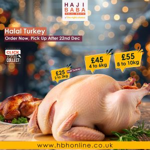 Turkey for Christmas (Click & Collect Only) – Haji Baba Halal Meat